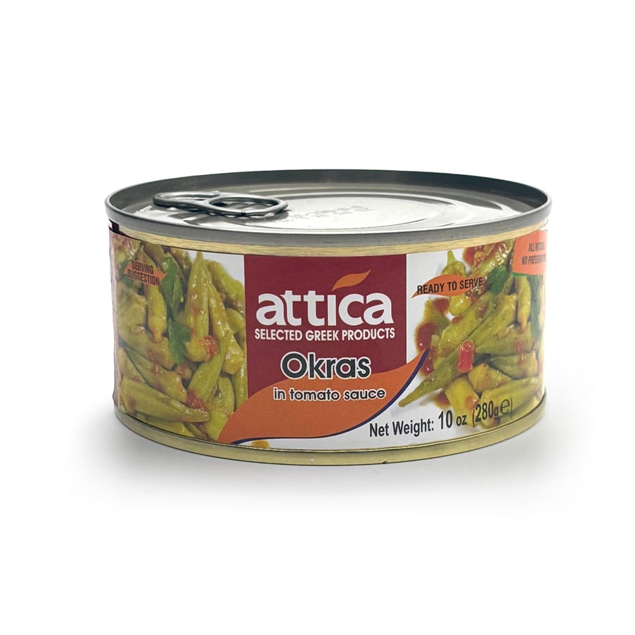 Attica Okra In Oil Attica 12/10 Oz - Athenian Foods